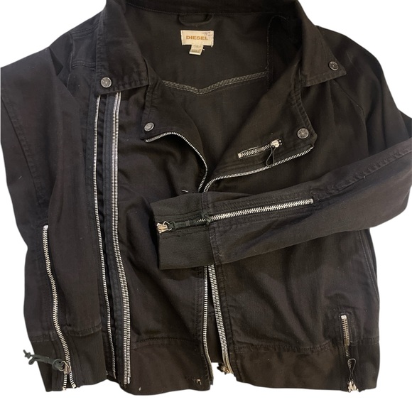 Diesel | Jackets & Coats | Diesel Womens Black Jacket | Poshmark